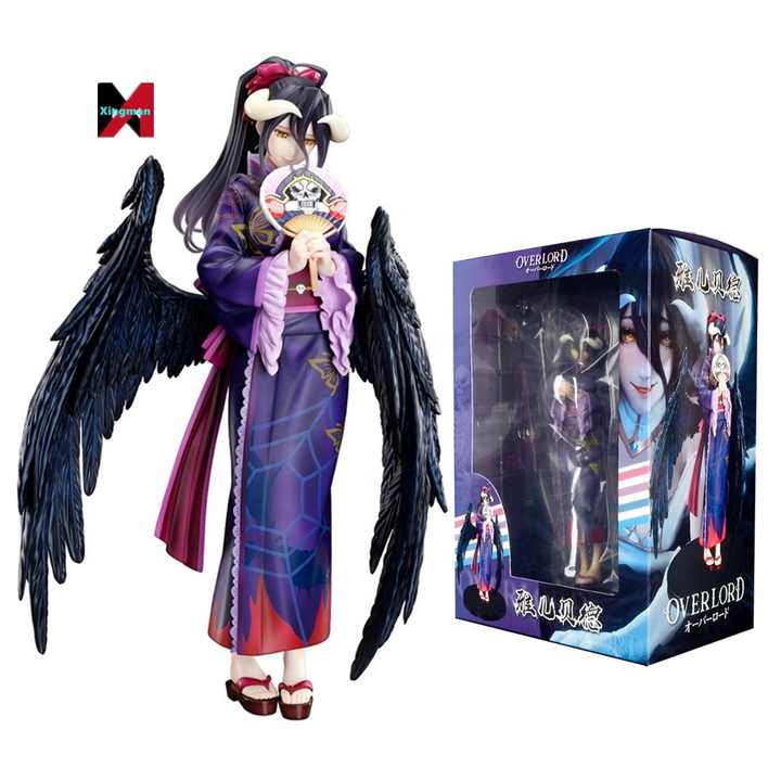 24CM Albedo Overlord PVC Yukata Kimono Action Figure Toy