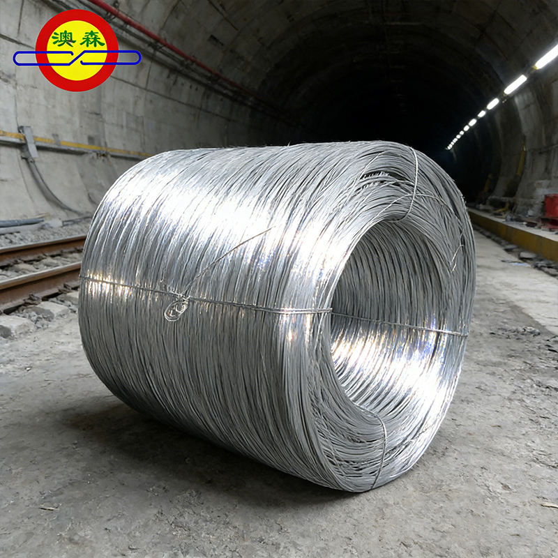 Aosen Hot Dipped Galvanized Q195 Steel Wire (0.3-5.8mm, Z275) for Power ...