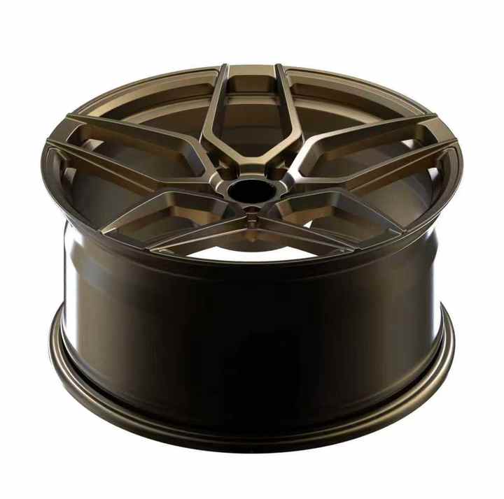 Customized Five Spoke 5x112 5x114.3 5x120 Forged Aluminum Alloy Car ...