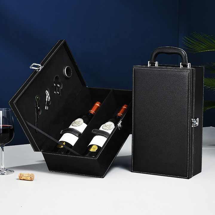 Luxury Black Wine Box - Perfect Gift Packaging Solution