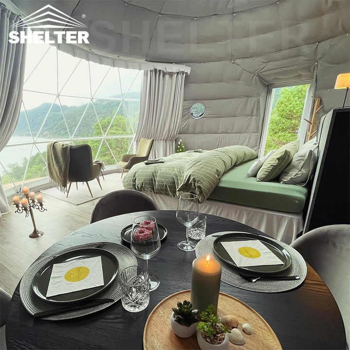 4 Season Prefab PVC Hotel House - Luxury Geodesic Tents