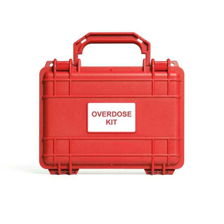 Naloxone Large Size Opioid Overdose Prevention Kit Hard Shell Case for ...
