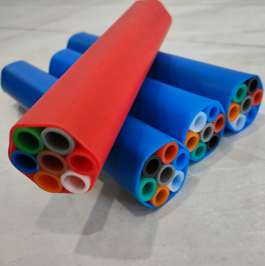 Abrasion Resistant PE Plastic Pipes Low Friction HDPE Micro Duct Tube ...