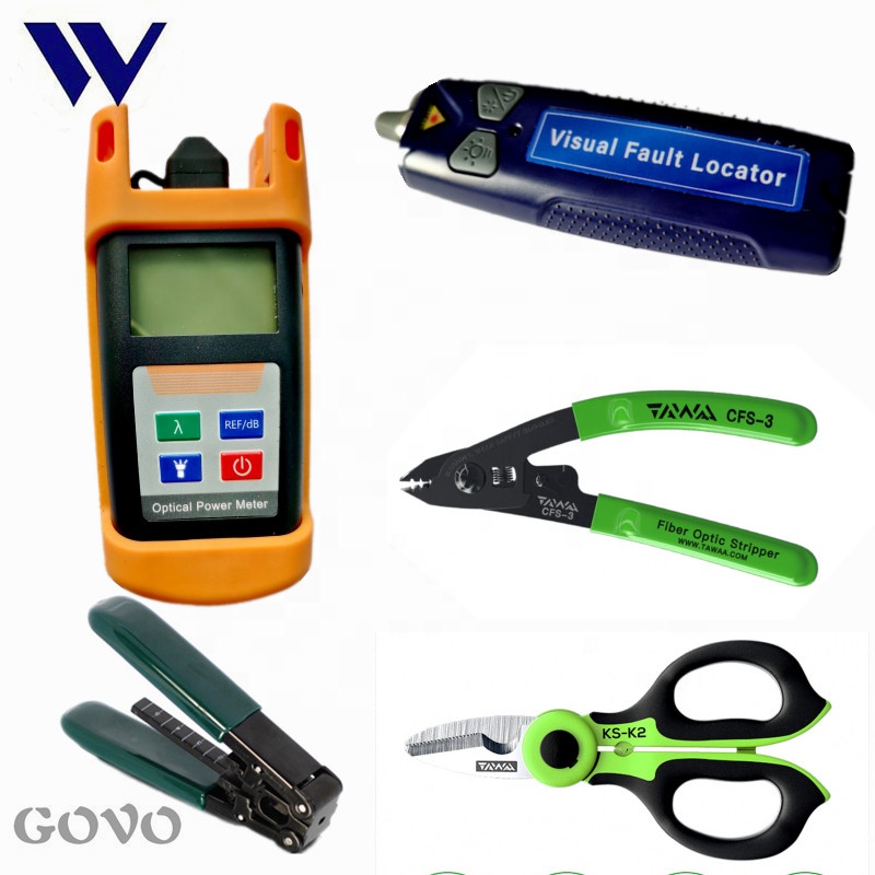 GOVO GW-25F High Intensity Fiber Testing Tool Kits FTTH Fiber ...