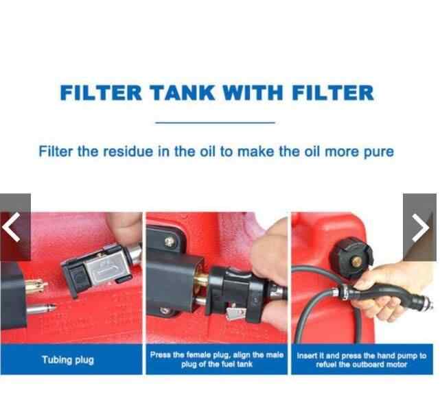 Plastic Boat Fuel Tank 24L Portable Marine Outboard Fuel Tank with ...