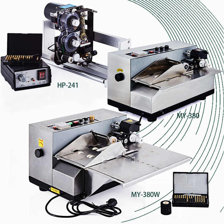 My-380 My-380f Manual Dry Ink Roller Expiry Date Batch Coder