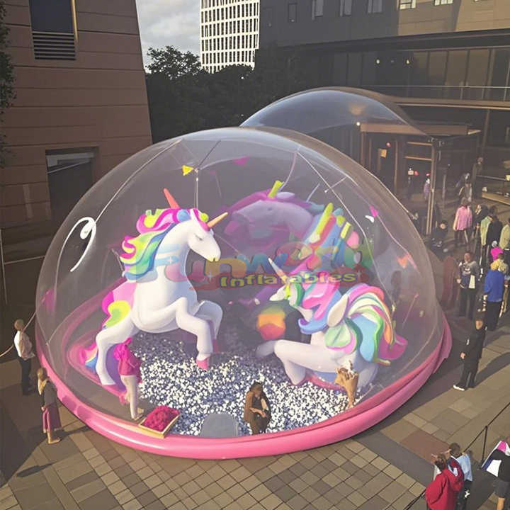 Shopping Mall Indoor Playground Ball Pit Pool Bubble House Inflatable ...