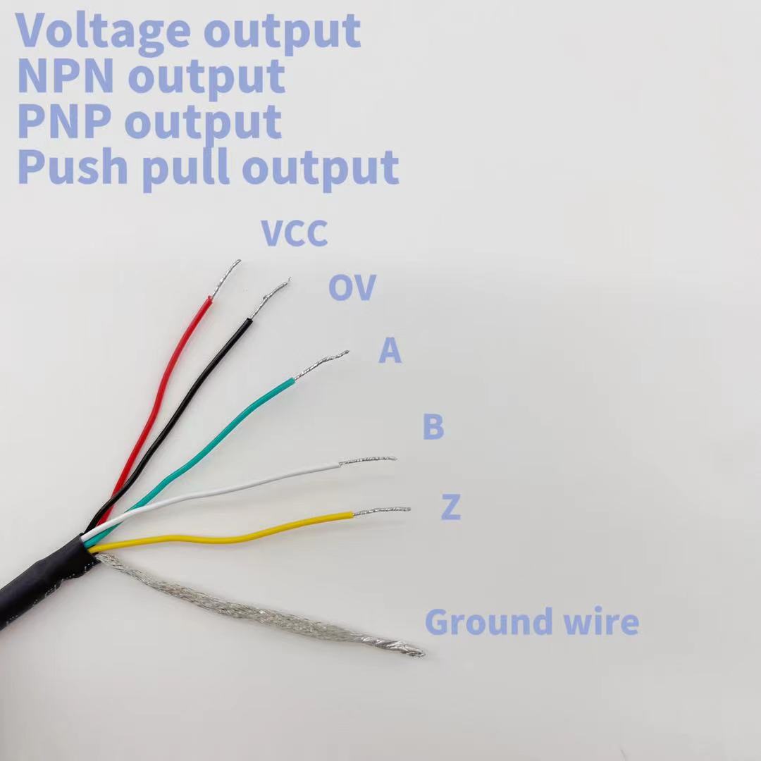 600mm cable encoder 10-10000ppr output pulse NPN PNP push-pull output ...