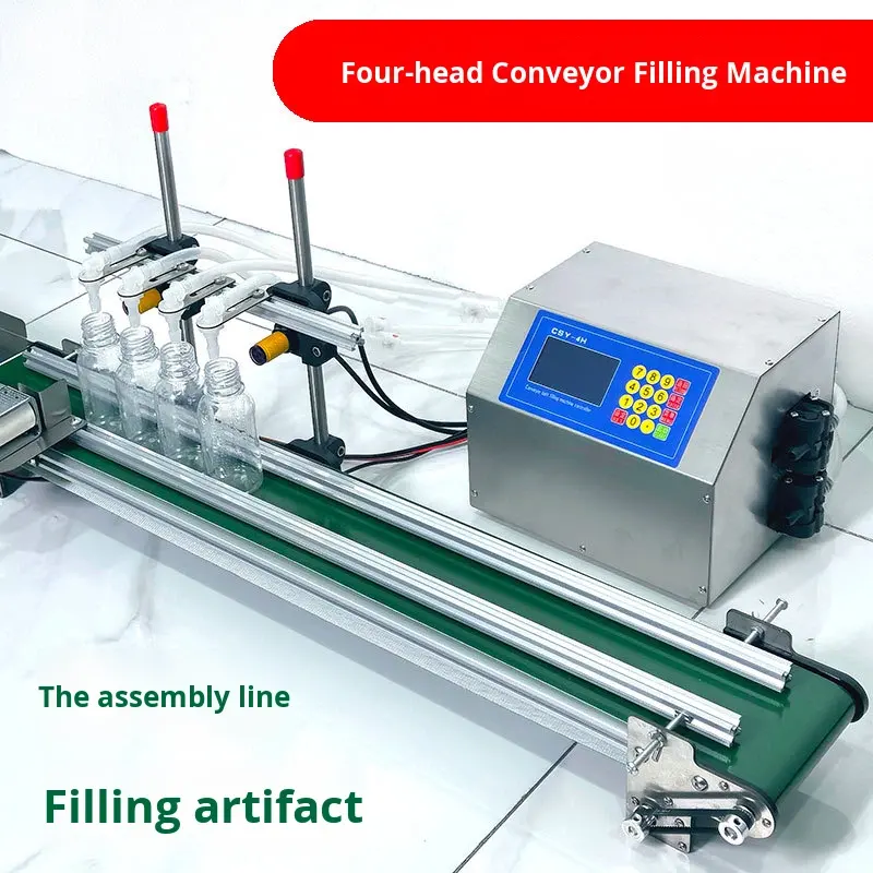 Compact Multi Head Liquid Filling Machine Automatic Bottler for Wine ...