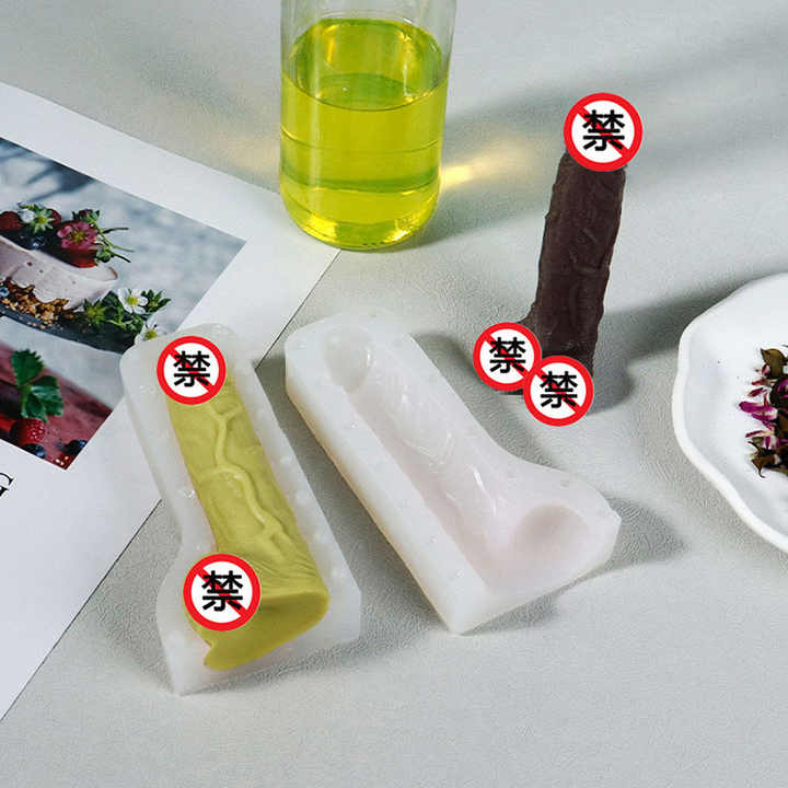 Big Size Penis Genital Shape Silicone Mold for DIY Cakes