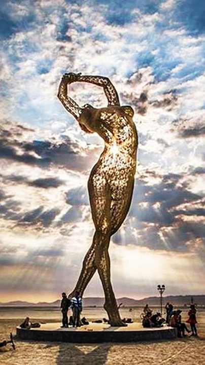 Piercing Sexy Human Fancy Steels Statue Hollowed Out Abstract Stainless ...