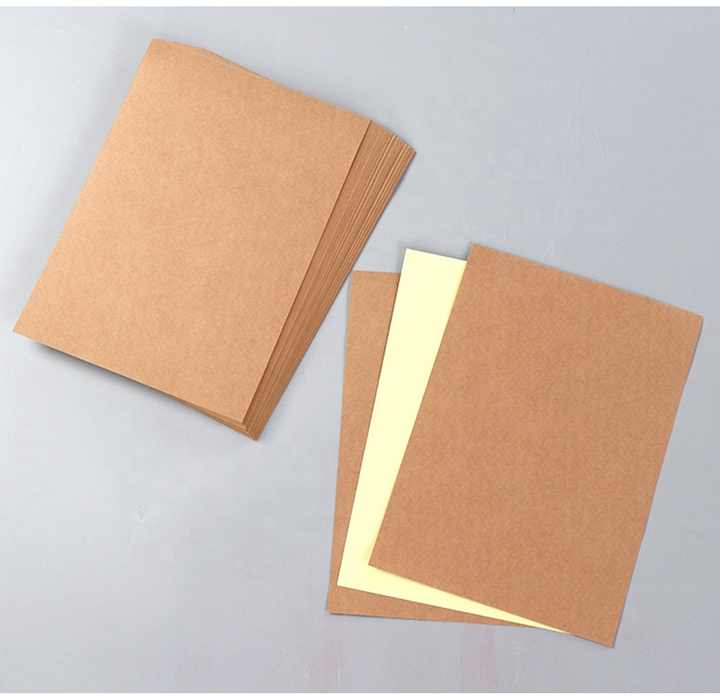 Custom A4 Kraft Paper Self-adhesive Laser Printing Label Paper Color ...