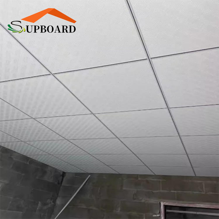 White Color 60x60 PVC Gypsum Ceiling for Interior Decoration