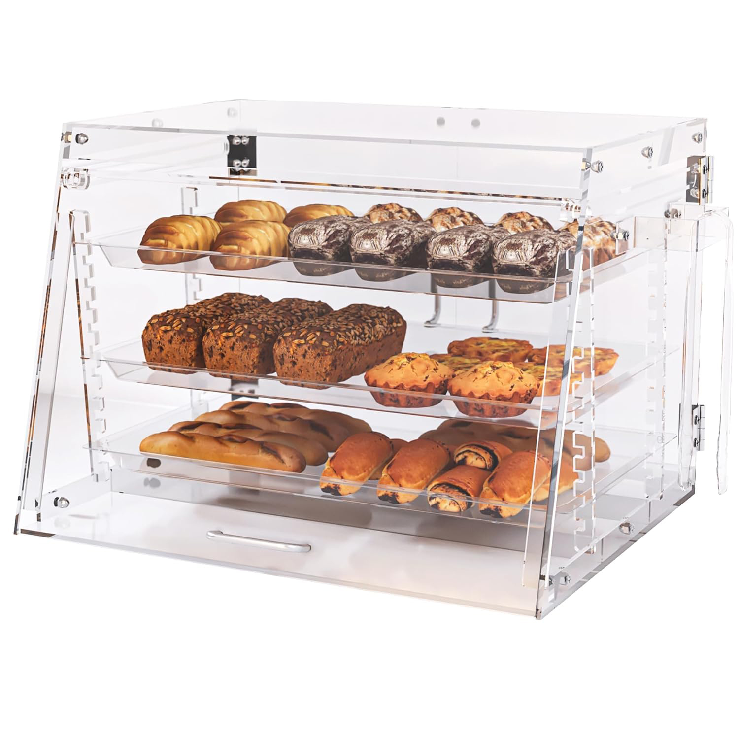 Acrylic Cake Bread Display Cases - Elegant Bakery Showcase