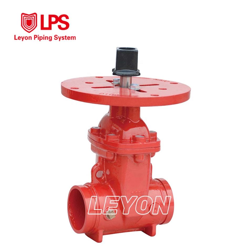 FM UL OSY Gate Valve NRS Gate Valve Grooved Flanged Resilient Seated ...