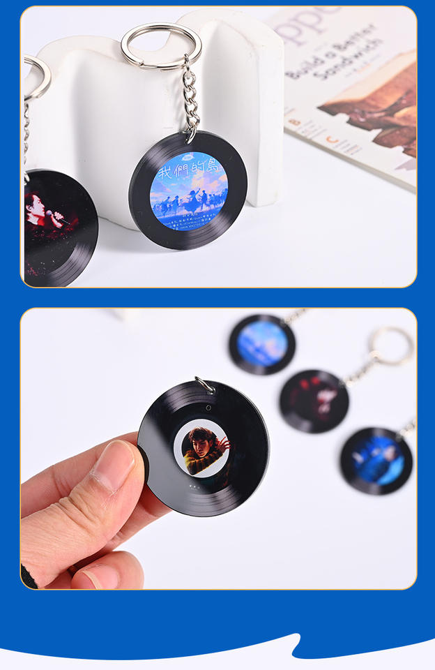 NFC CD Box Kpop Concert Gift Music Disc Keychain 13.56MHz Programmable ...