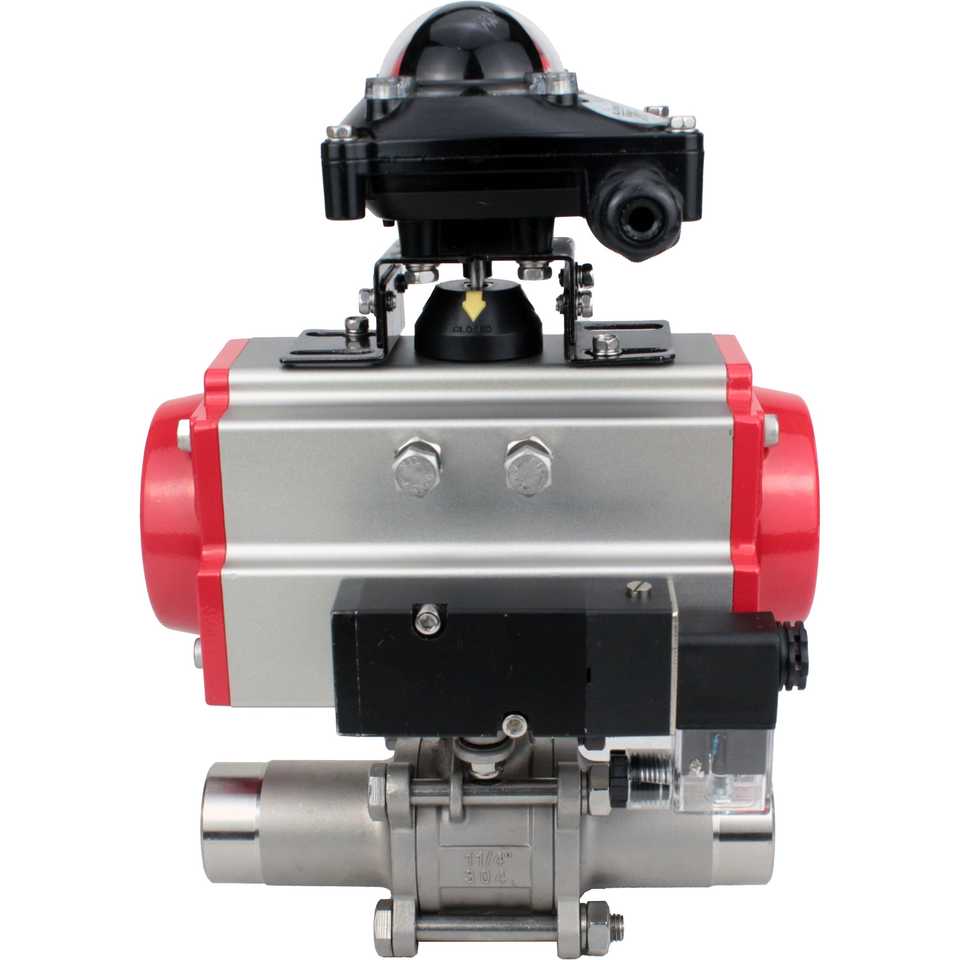Stainless steel AISI 304 Ball Valve DNOVA BV3131P(3pc)-FP-W-ISO-H LONG ...