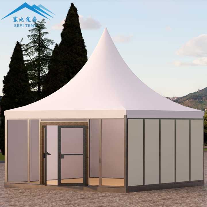 Custom 2024 New PVC 3x3m 4x4m 5x5m 6x6m Aluminum Frame Marquee Pagoda ...