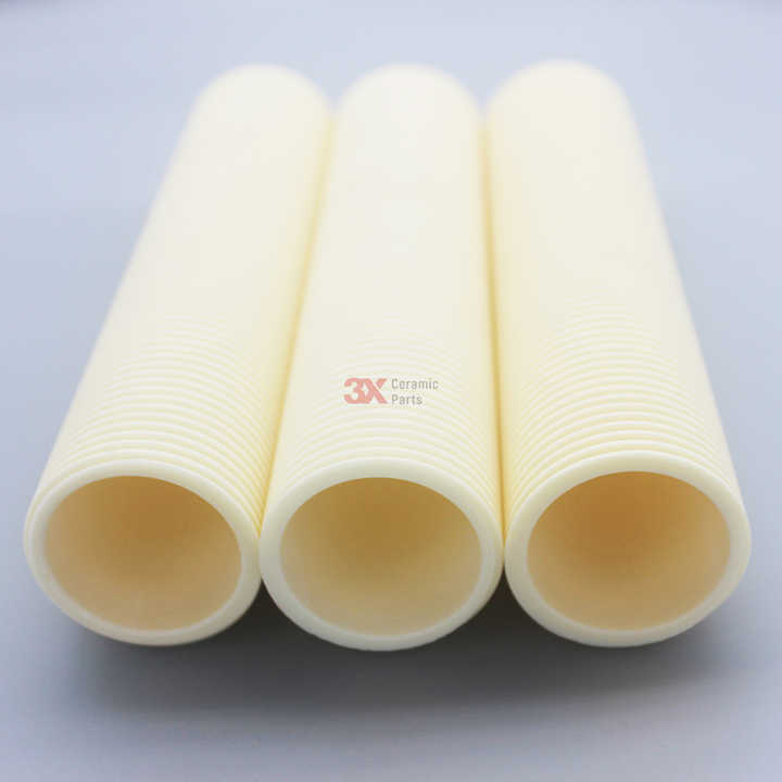 Industrial Alumina Ceramic Tubes Wear Resistant with Cutting Bending ...