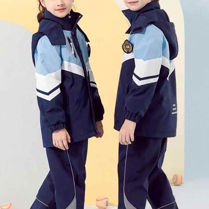 Primary and Middle School Students' Hooded Windproof Warm Coat and ...