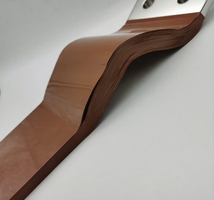 Copper Foil Soft Busbar Flexible Electrical Connector Customizable for ...