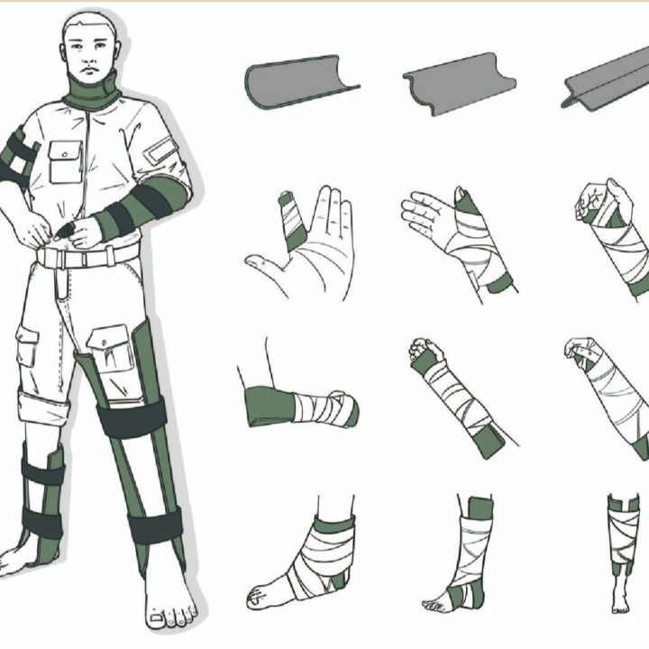 Emergency Medical - SAM Foam Padded Splint Roll Fold Type