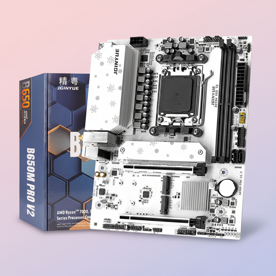 JGINYUE B650M PRO V2 Motherboard DDR5 AM5 96GB Gaming Motherboard ...