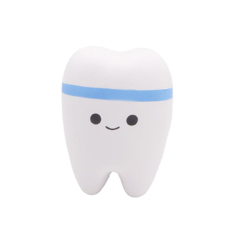Tooth-Shaped Dental Clinic Theme PU Material Stress Ball with Custom ...