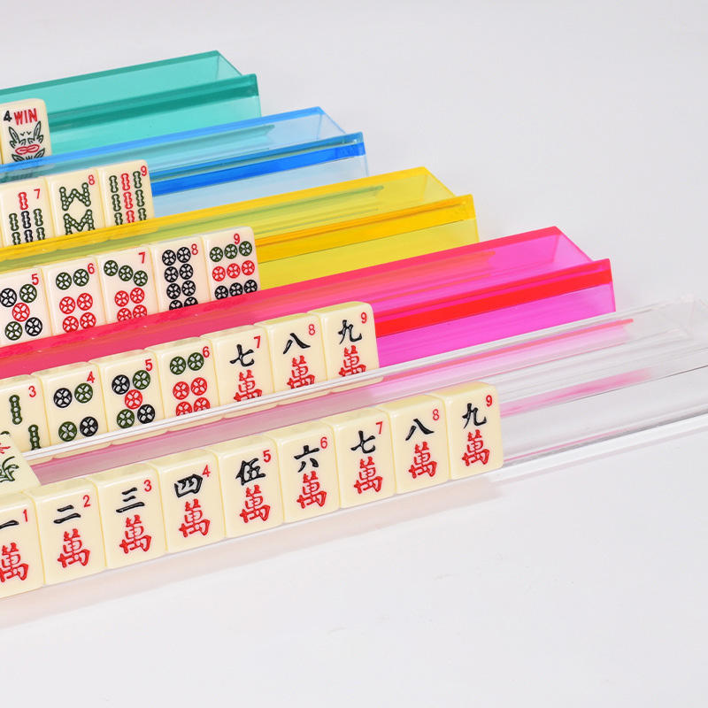 American Mahjong Push Ruler Mahjong Ruler 16 Inch Transparent Colorful ...