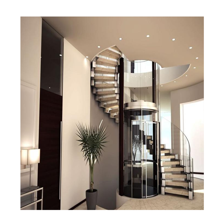 FUJI Round Glass Elevator - Ideal for Villa and Home Use