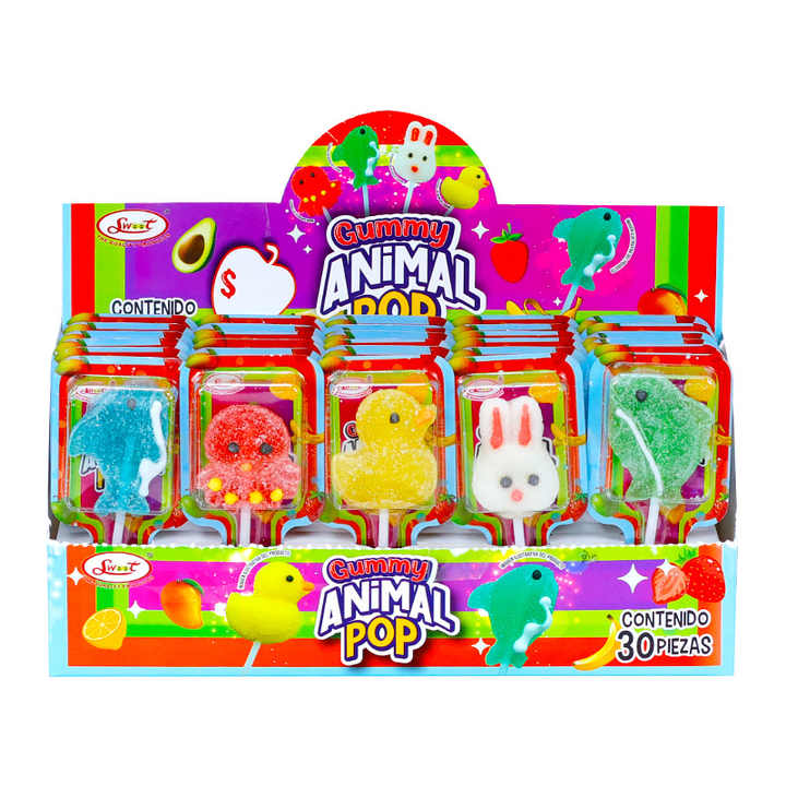 Wholesale Cartoon Animal Lollipop Fudge Snacks for Kids 11g Cross ...