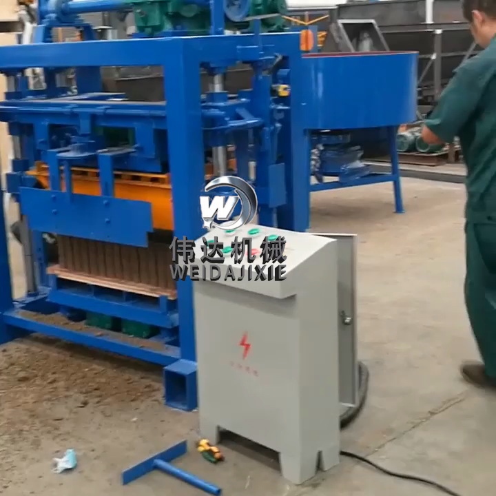 Small Qtj4-40 Manual 8 Inches Hollow Block Making Machine Concrete ...