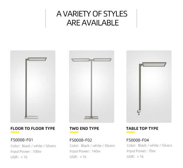 Tall Led Floor Light Office Desk Luminaire Modern Oversize up Down ...