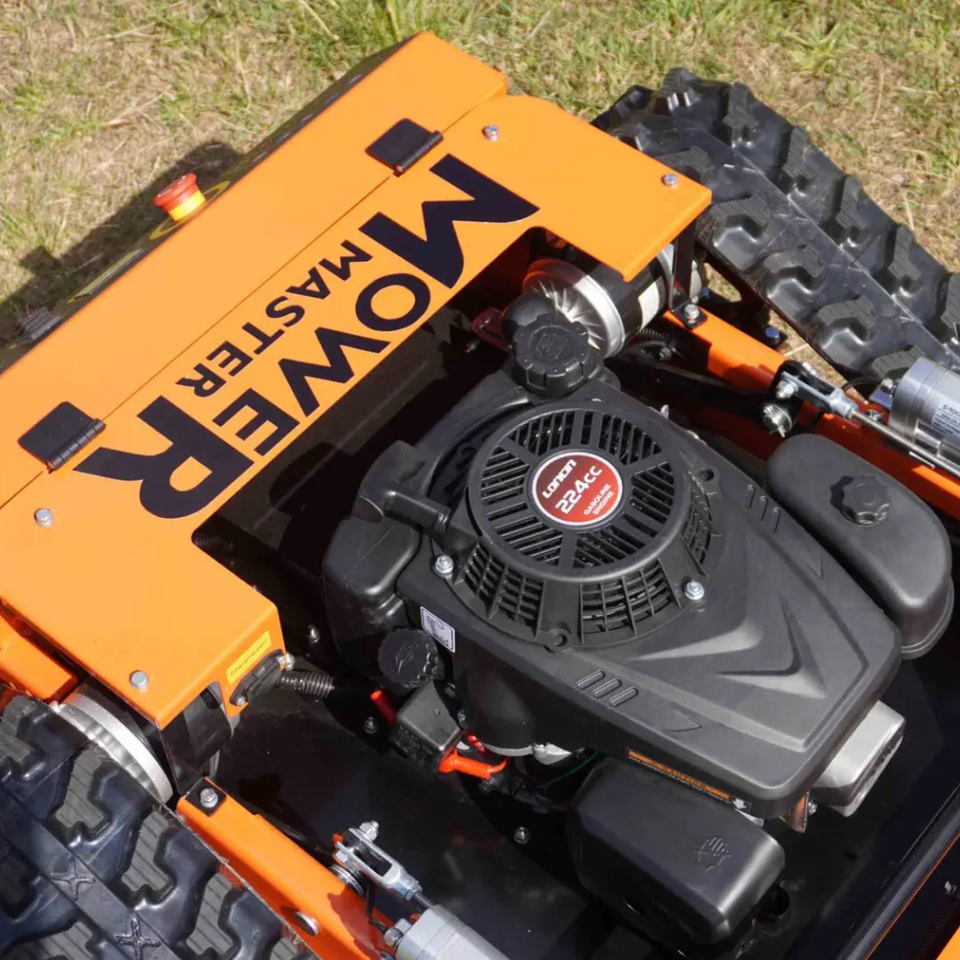 RF Remote Control Electric Lawn Mower Single Cylinder 16hp Crawler ...