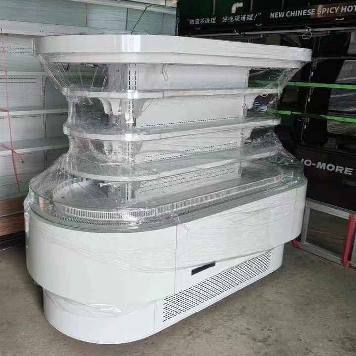 Plunge Small Circular Display Refrigerator Dairy Products Display ...