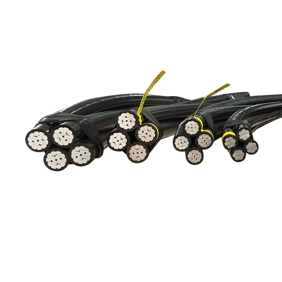 2x6AWG 1x6AWG+6AWG ACSR 2x16mm2 TWIST DUPLEX Service Drop Aerial Bundle ...