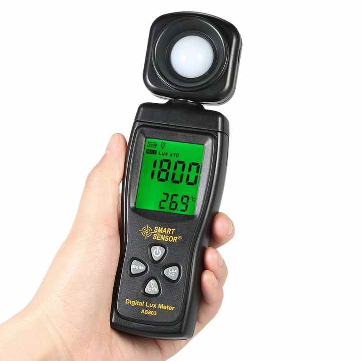200,000 Lux Digital Luxmeter Luminometer Photometer Light Meter Lux / Fc Meter For For Measuring ...
