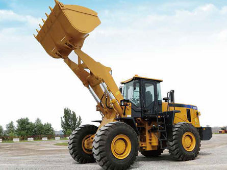 Wheel Loader 5 Ton Efficient Hydraulic System Heavy Site Loading ...