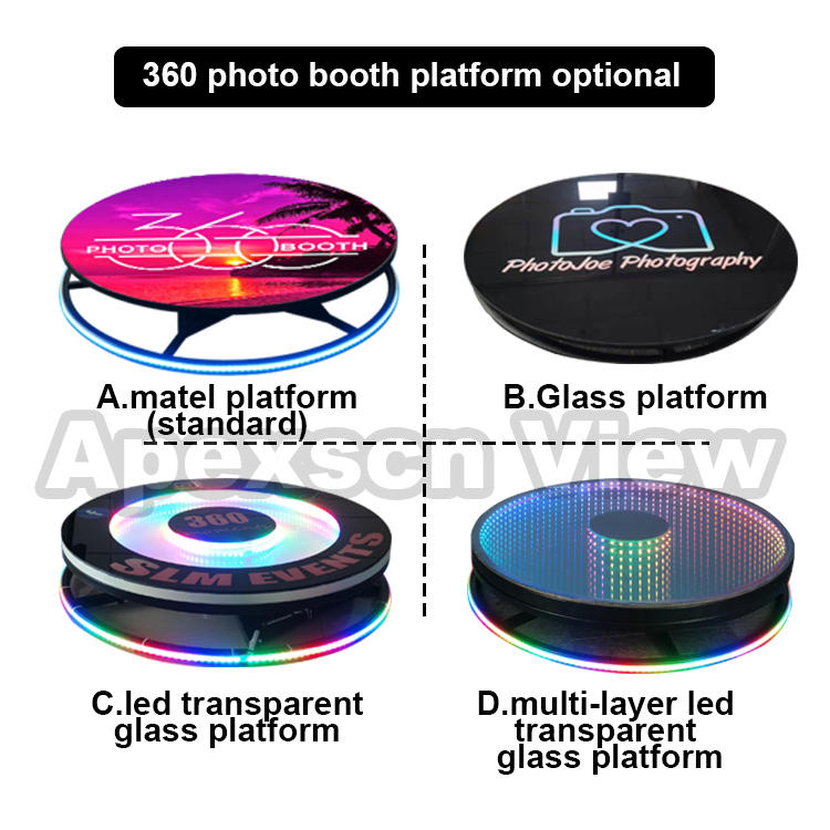 2022 Hot Sale New Portable Selfie 360 Degree Rotation Platform Business Photo Booth Camera ...