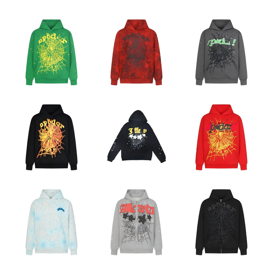 Eye-catching Spider Web Graphic Hoodie | Viral Y2K Trend High Quality ...