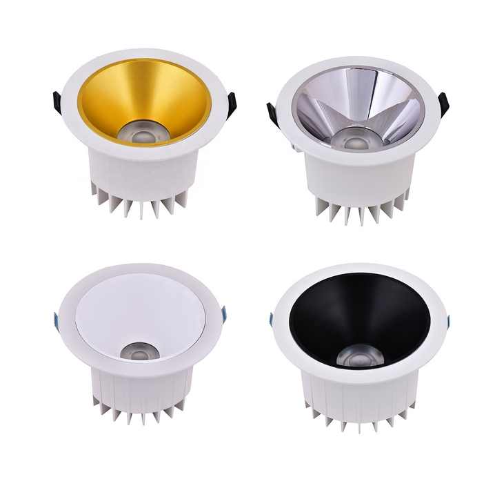4 Inch Downlight IP65 Housing Round Aluminum IP44 Dimmable Smart COB ...