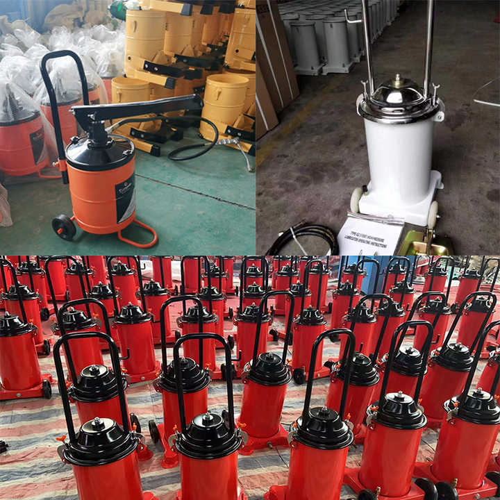 Foot Grease Gun Pump 12L Foot Operated High Pressure Grease Bucket Pump ...
