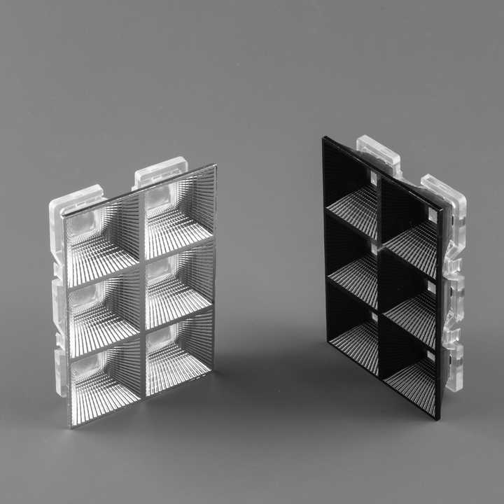 LED Optics Multi-Lens Arrays 2X3 for Panel Light 85° Anti-Glare PC Led ...