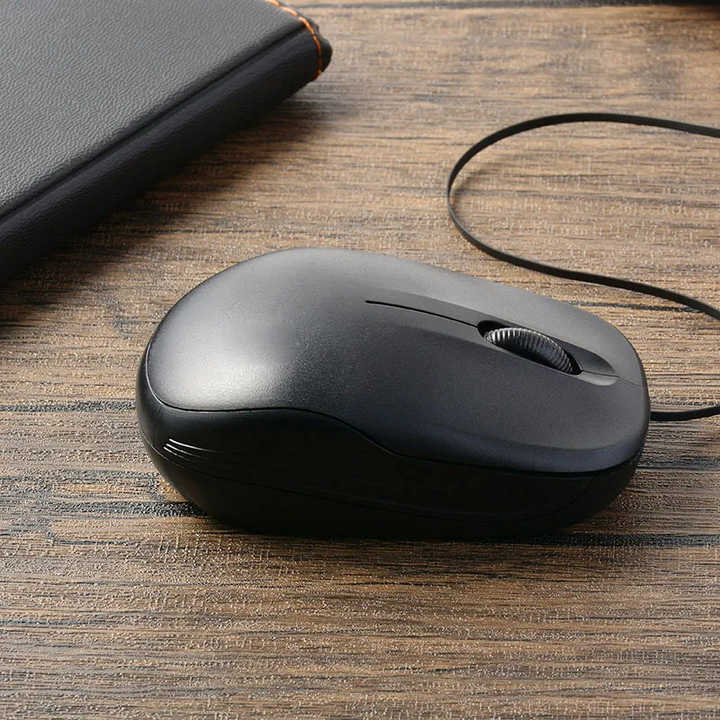 Mini Retractable Wired Gaming Mouse 1000DPI USB - OEM