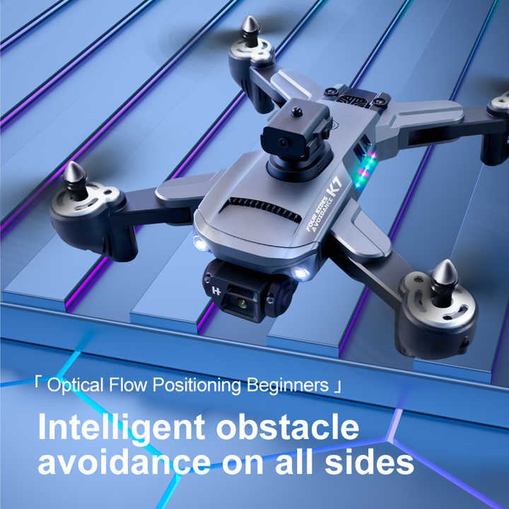2024 K7 Drone 4K Obstacle Avoidance Dual Camera Drone 360-Degree Stunt ...