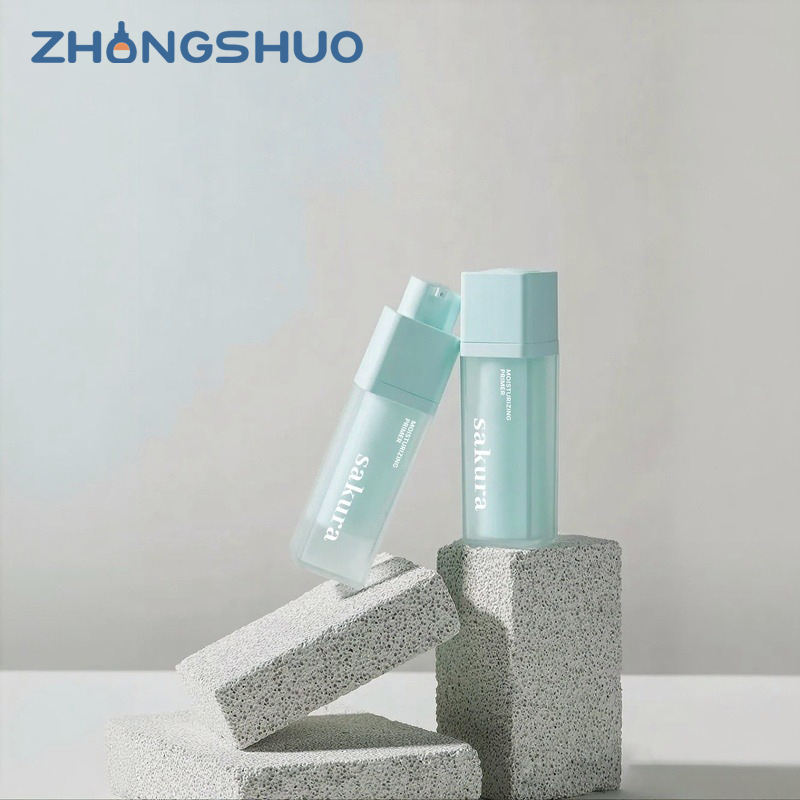 Custom Luxury Square Plastic Rotating Airless Lotion Serum Pump Bottle ...