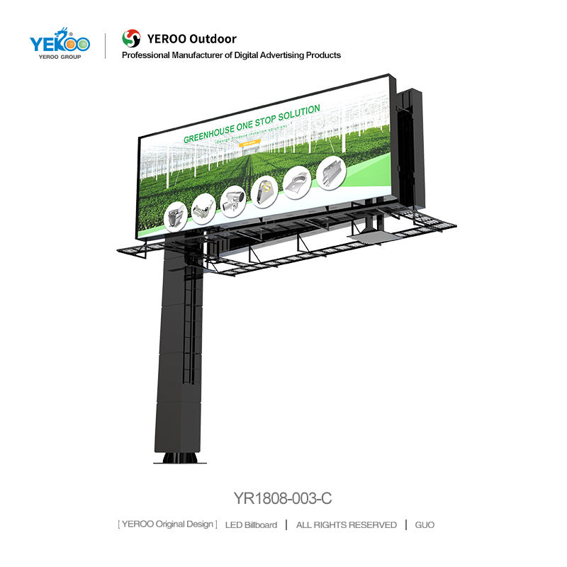 Custom Design Unipole Metal Billboard Frame for Outdoor Advertising