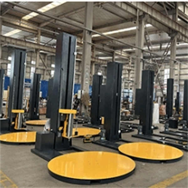 Automatic tray stretch film wrapping machine with pre-stretching ...