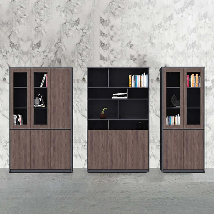High Quality Combination Modern Wooden Walnut File Cabinet