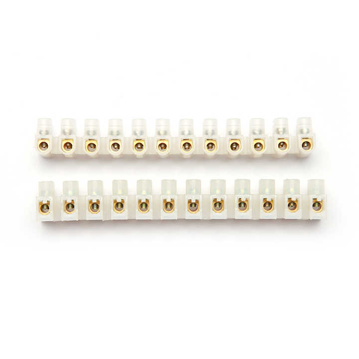 12 Pole 10a Electrical Terminal Blocks Wire Terminals Strips - Buy ...